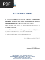 ATTESTATION DE SERVICE RENDU - DEPOT Bienvenu | PDF