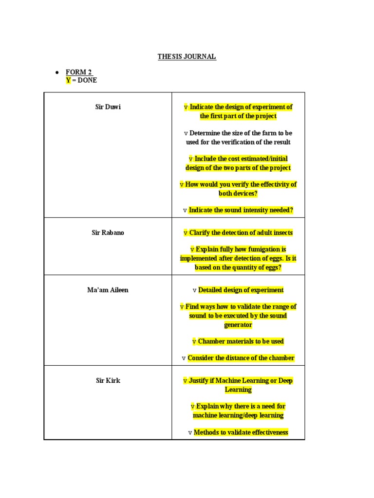 Thesis Journal | PDF
