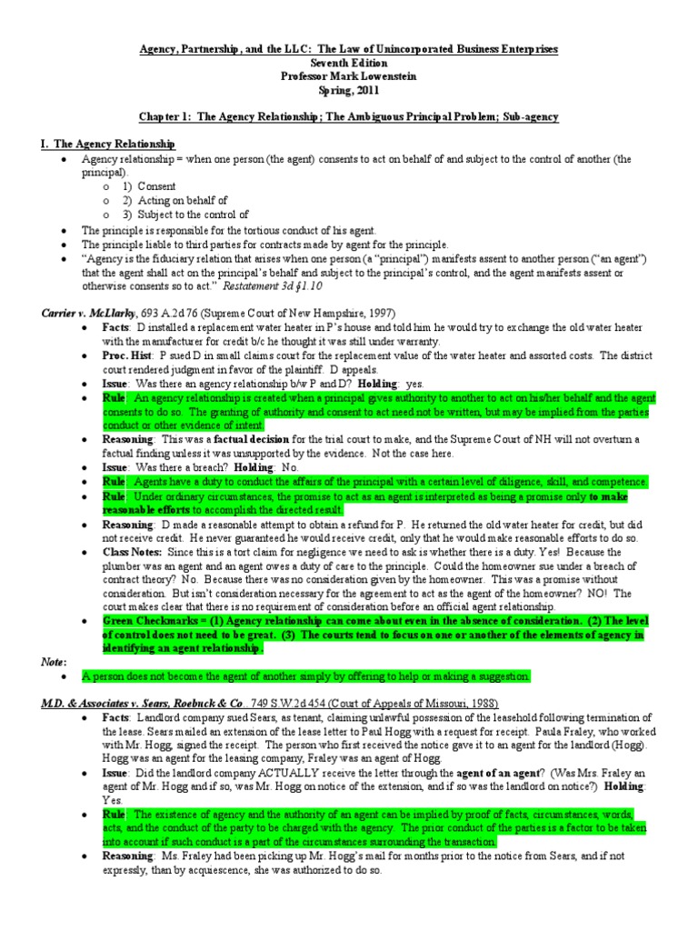 An In-Depth Analysis of the Agency Relationship and the Three Elements ...