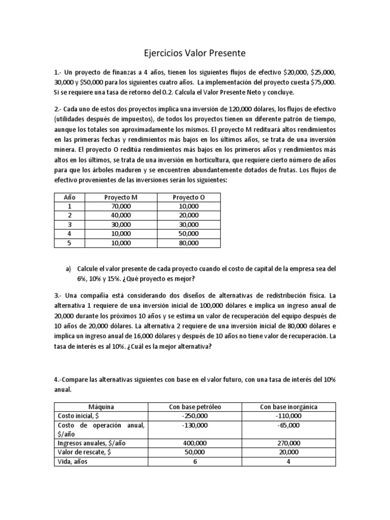 Valor Presente y Valor Futuro | PDF | Dinero | Inversiones