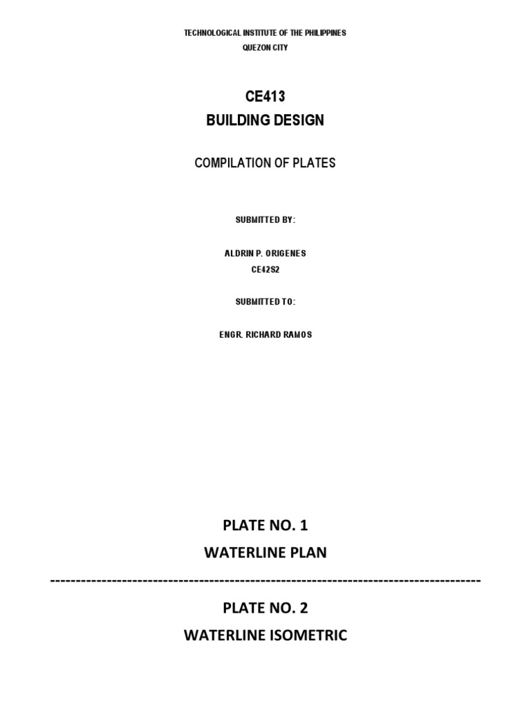 Compilation of Plates For Building Design | PDF | Plumbing | Mains ...