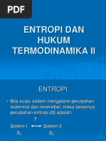 Definisi dan Persamaan Entropi | PDF