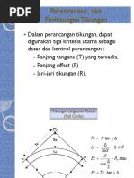 Tikungan SCS, FC, SS Dan Cek STA PDF | PDF