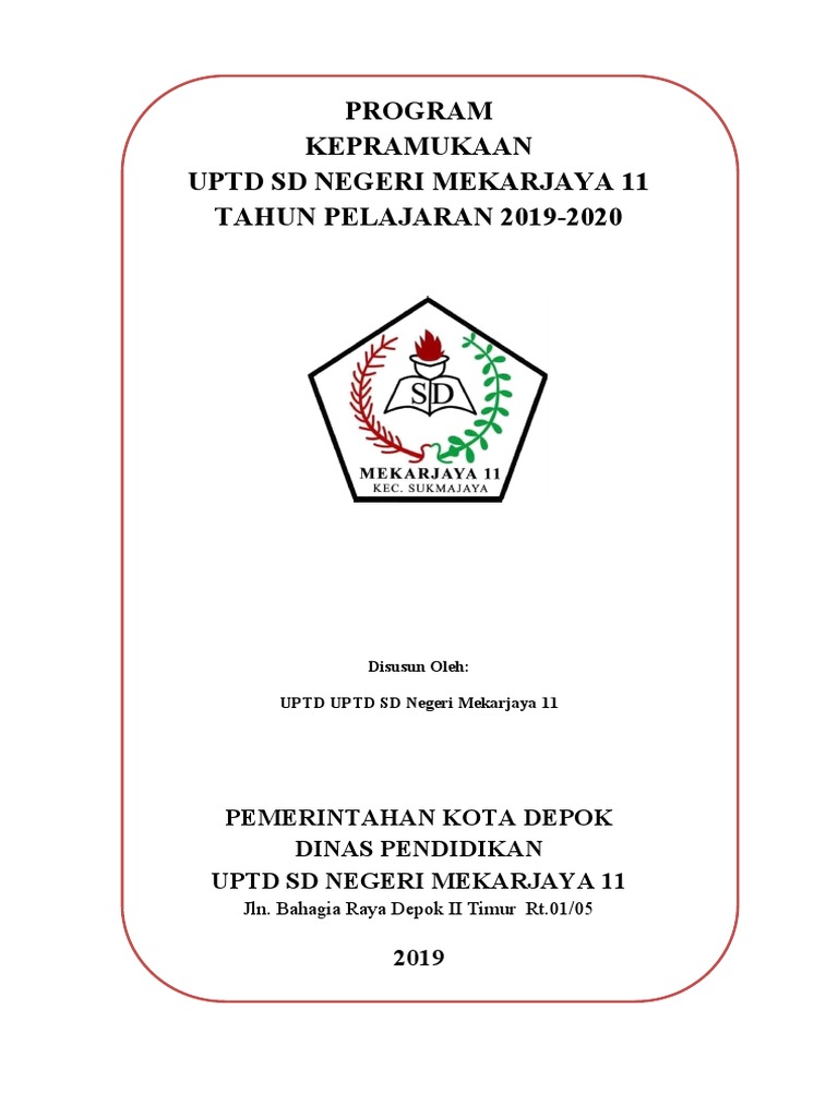 Program Kerja Pramuka UPTD SD Mekarjaya | PDF