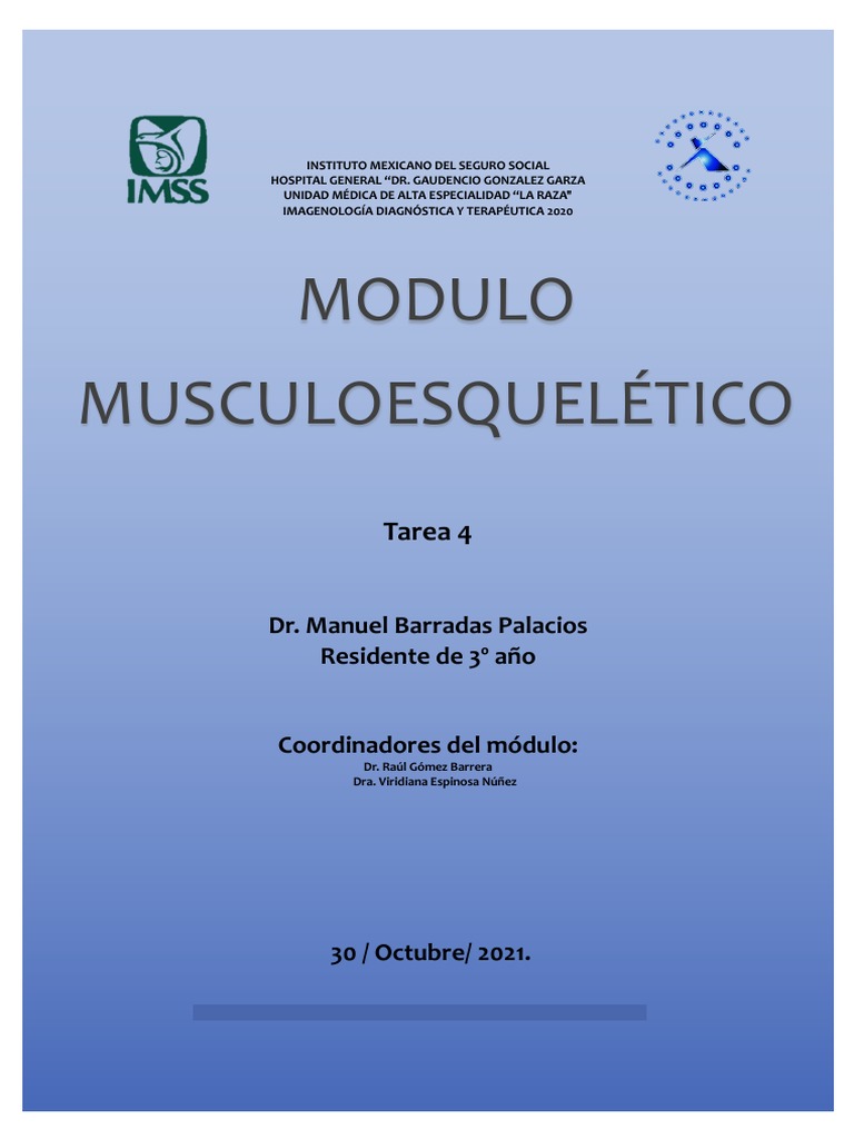 Tarea 4 - Manuel Barradas R3 | PDF | Hueso | Sarcoma