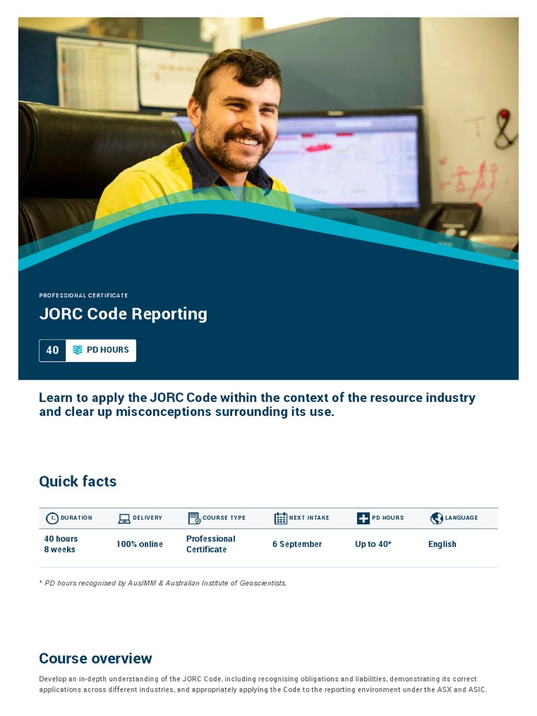 Jorc Code Reporting Pdf
