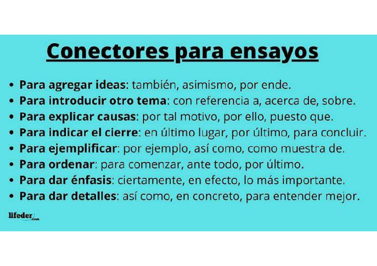 Esquema Conectores Ensayos | PDF