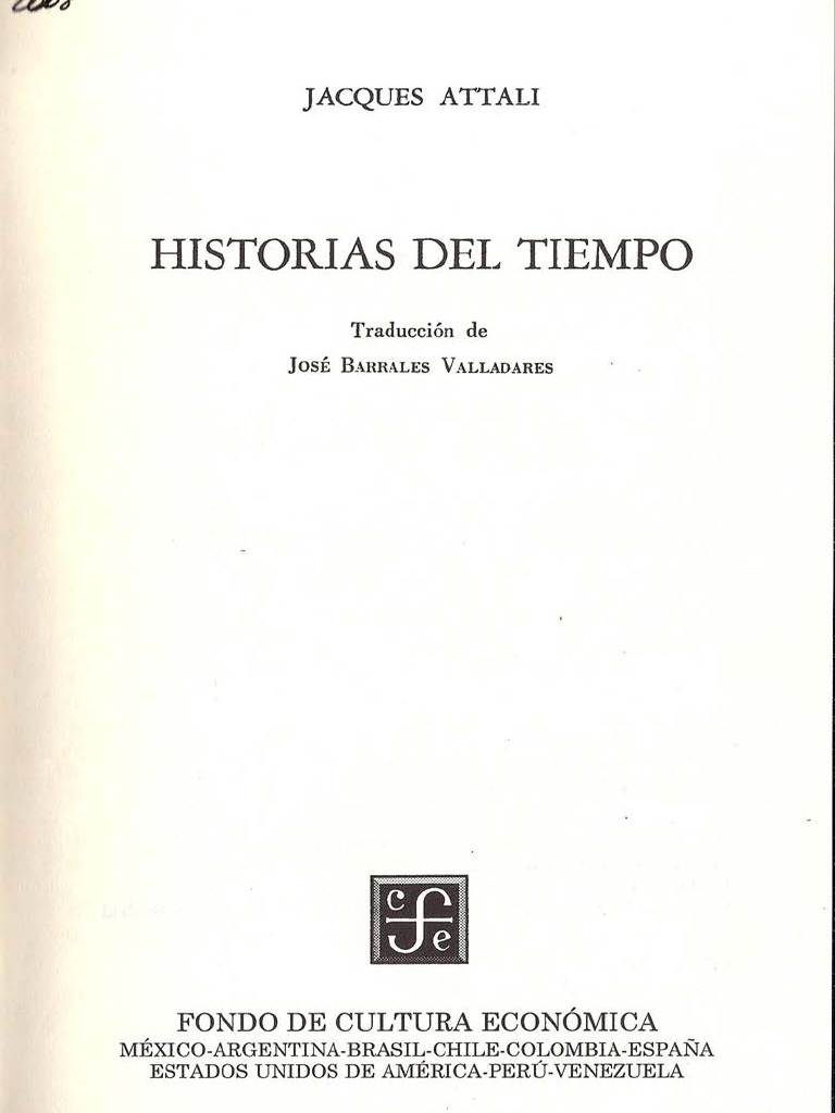 5 - ATTALI - Historias Del Tiempo - Cap I y II | PDF