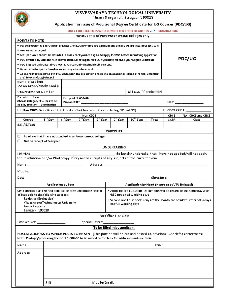PD C Form | PDF | Mail