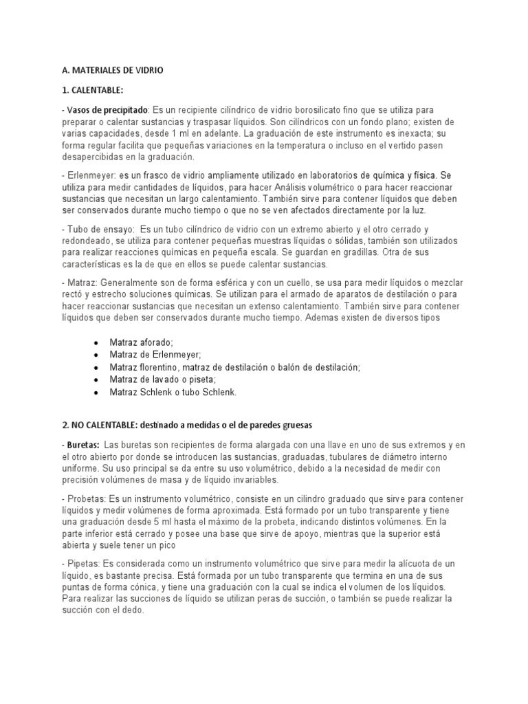 Tipos de matraces en química | PDF | Química | Equipo de laboratorio