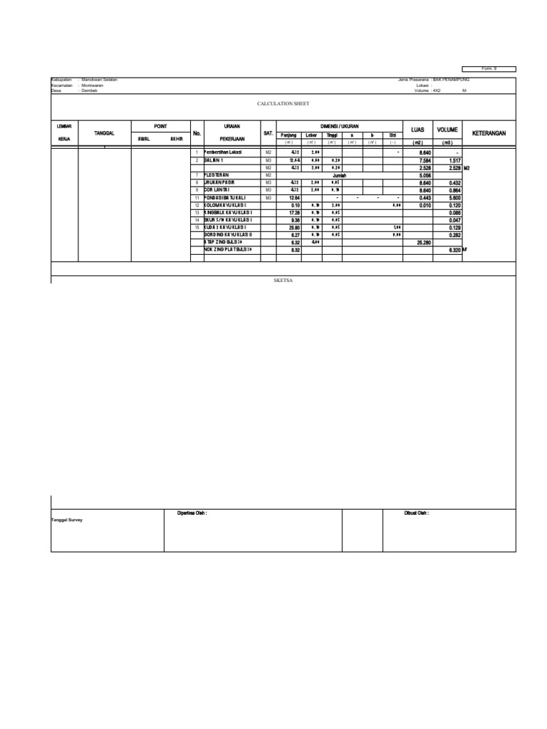 Bak Penampung Akeju | PDF