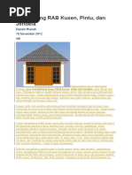 Jarak Gording Atap Rumah Dan Perhitungannya | PDF