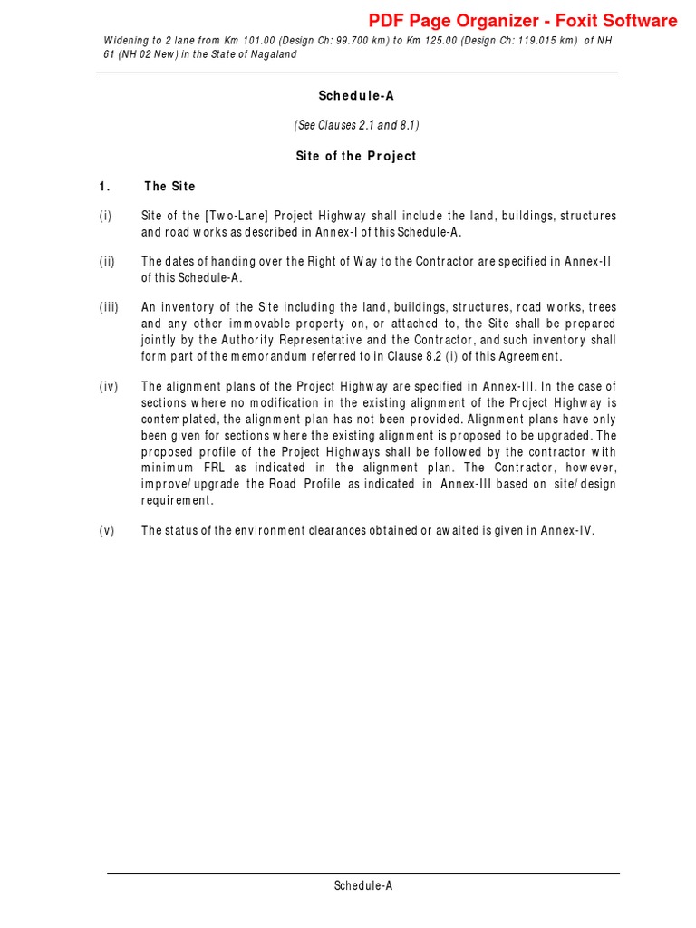 EPC Schedule 101 125 | PDF | Road | Transport