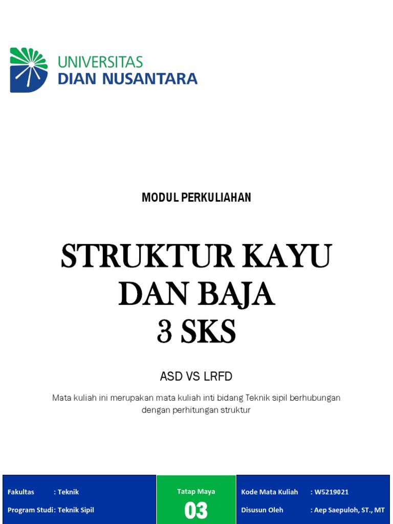 Modul 2 - MK Skb-Asd Vs LRFD | PDF | Metode & Bahan Ajar