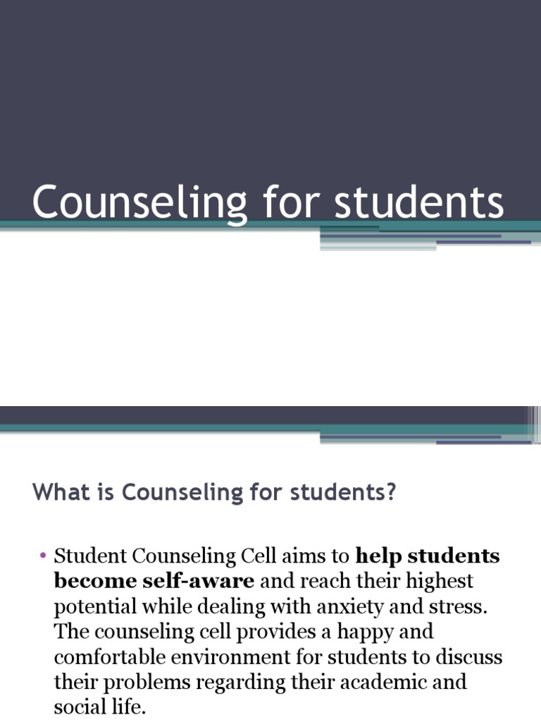 Student Counseling Overview and Goals | PDF | School Counselor | Empathy