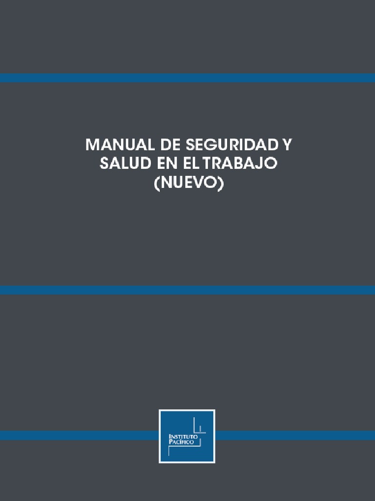 Manual - Seguridad y Salud en El Trabajo | PDF