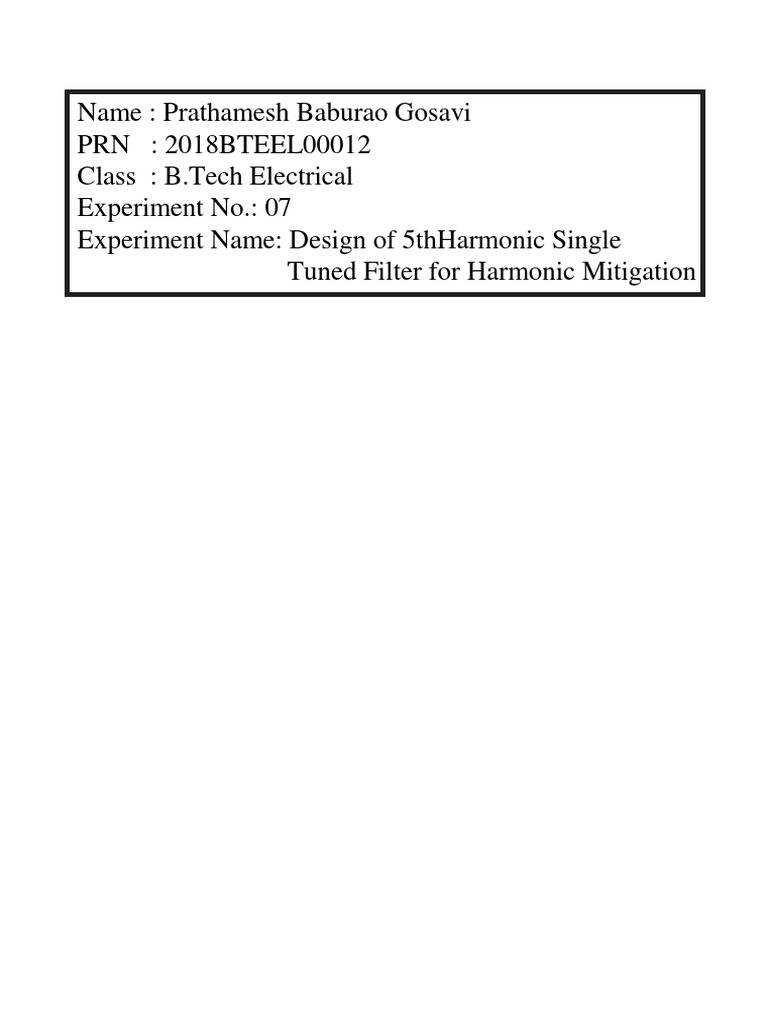 2018bteel00012 Exp07 | PDF | Electronic Filter | Capacitor