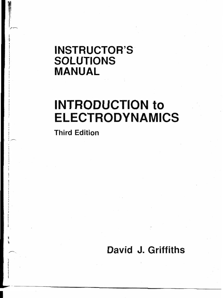 Griffiths Electrodynamics Solutions | PDF