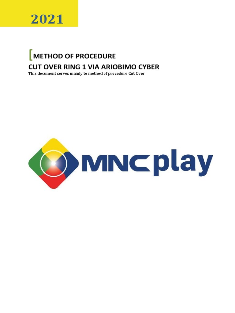 Mop Ospm Cut Over Ring 1 Via Ariobimo Cyber | PDF | Network Topology ...