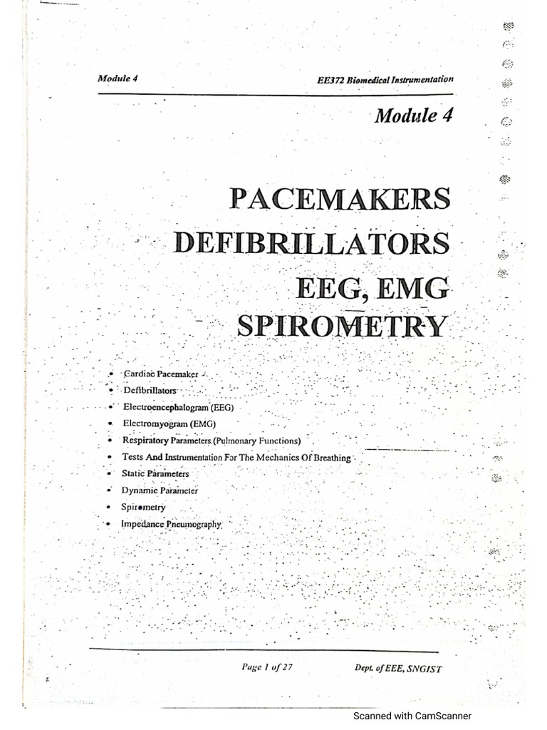 Biomedical Instrumentation 4th Module | PDF