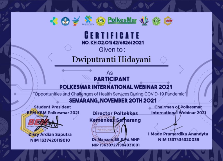 Contoh Sertifikat | PDF