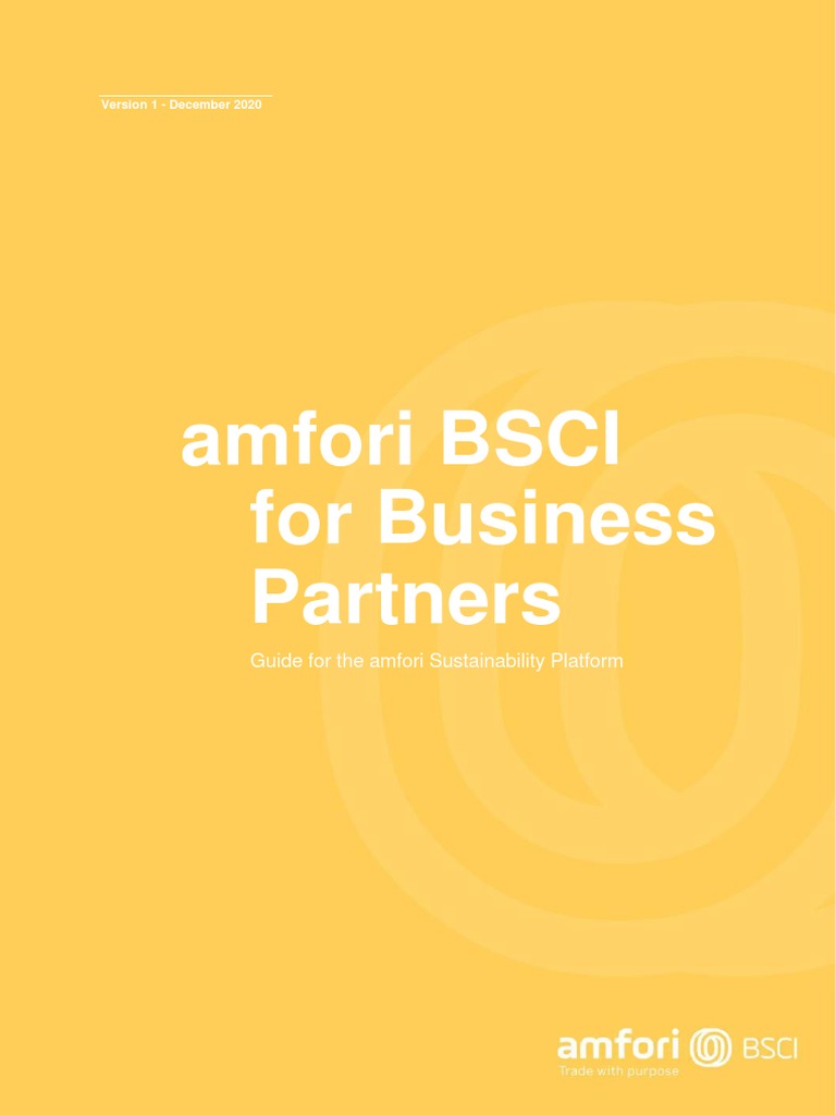 Guidance For Amfori’s New Sustainability Platform And Amfori Bsci – ATZG