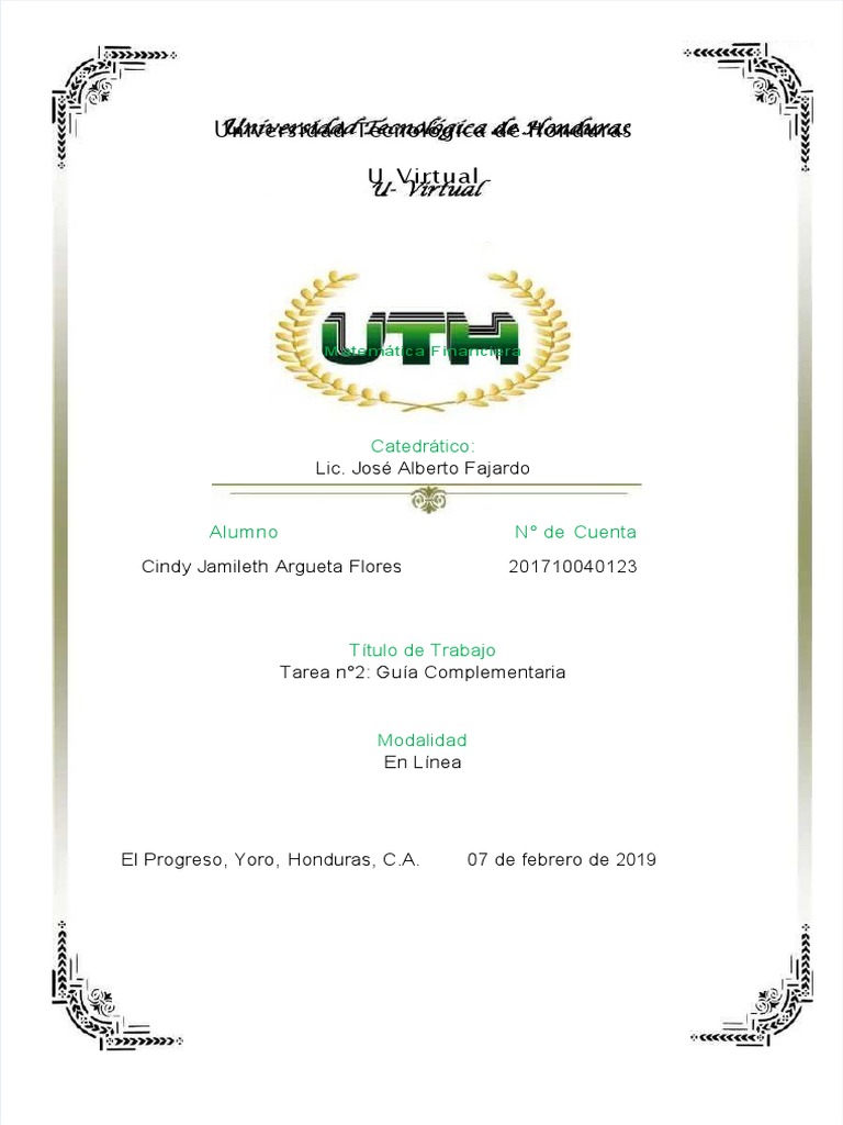 PDF Tarea 2 Cindy Argueta | PDF | Interés | Responsabilidad ...