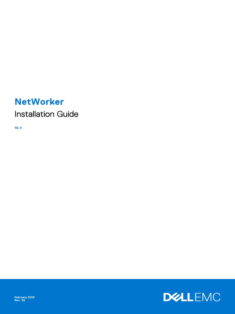 Networker 194 Installation Guide Pdf Server Computing Installation Computer Programs 