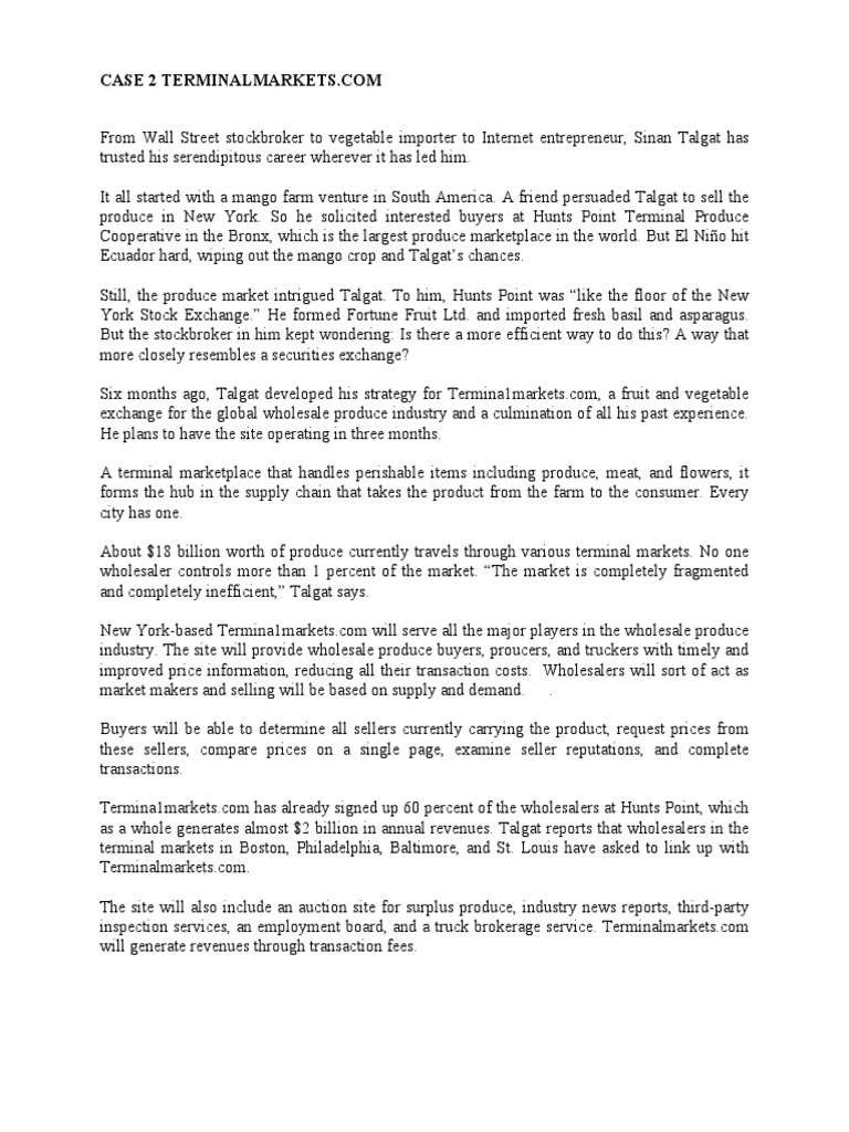 Case Study 2 | PDF | Market (Economics) | Prices