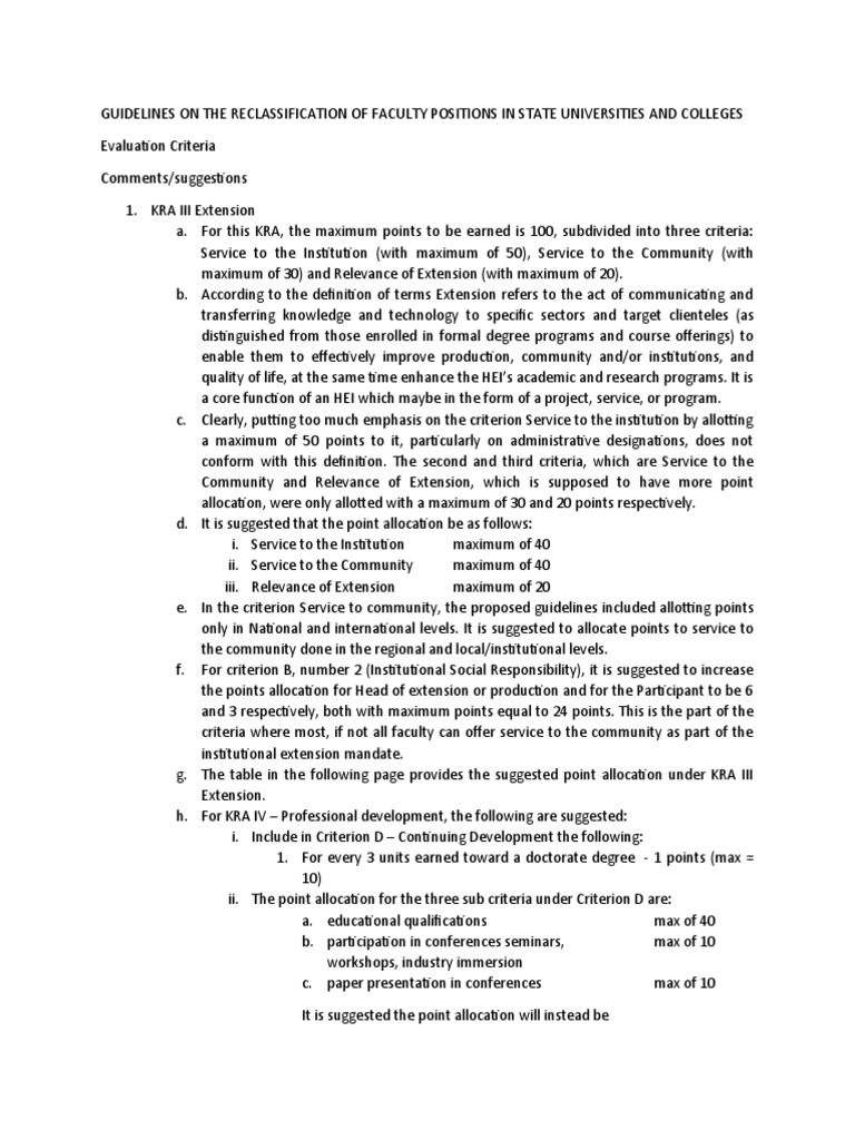 Guidelines On The Reclassification of Faculty Positions in State ...