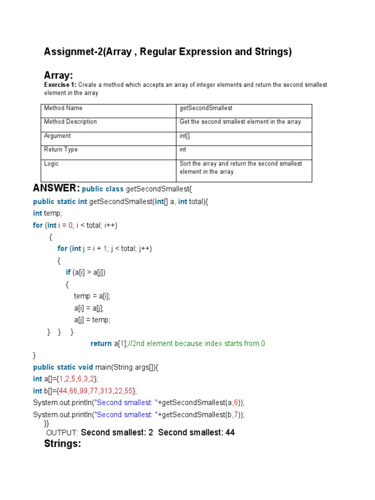 2.tushar - Assignment 2 | Download Free PDF | Regular Expression | Array Data Structure