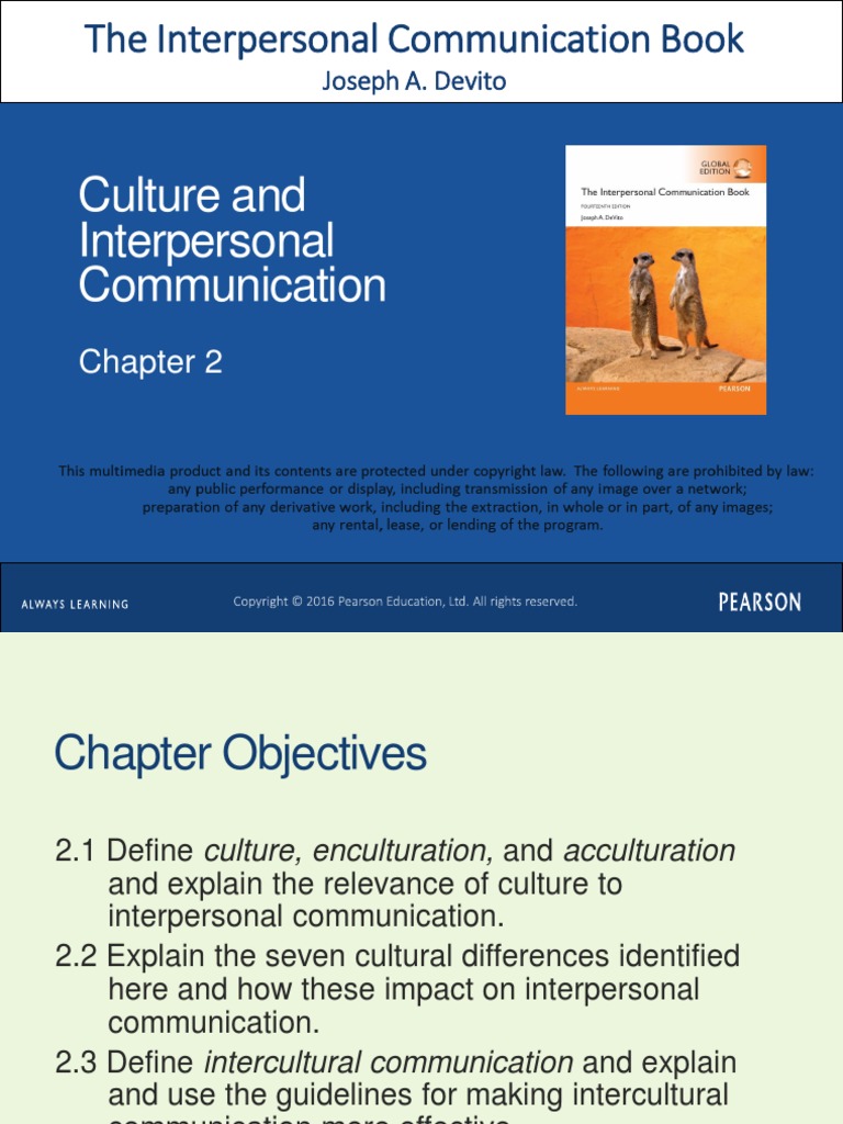 2.culture and Interpersonal Communication | PDF | Communication ...