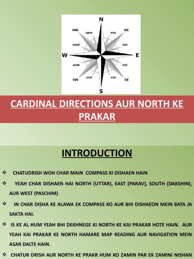 Cardinal Points and Types of North | PDF | Mathematics | Geography