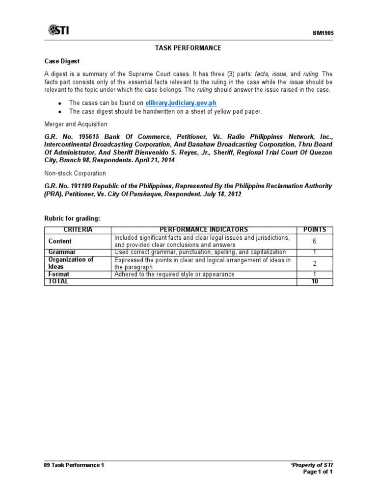 Facts Part Consists Only of The Essential Facts Relevant To The Ruling ...