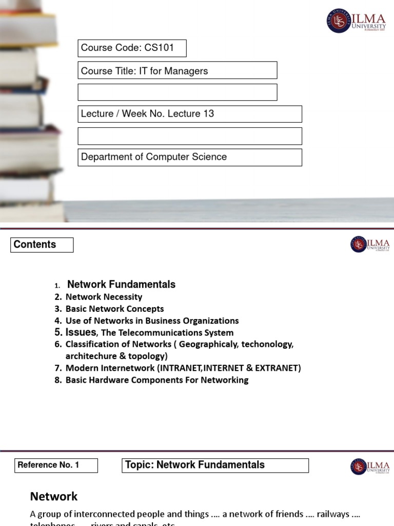 Course Code: CS101 Course Title: IT For Managers | PDF | Computer Network | Network Switch