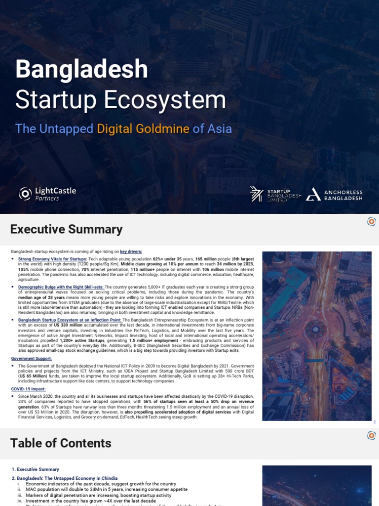 LightCastle Partners Bangladesh Startup Ecosystem Report 2021 1 | PDF | Startup Company | Small ...