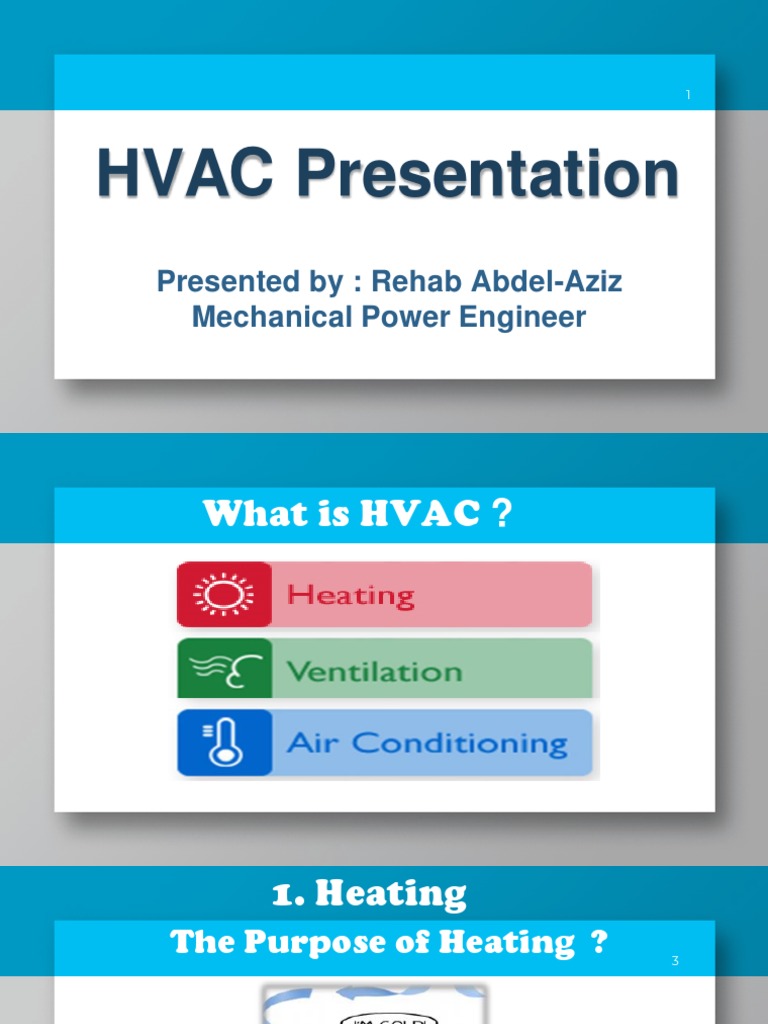 HVAC Presentation | PDF | Ventilation (Architecture) | Mechanical ...