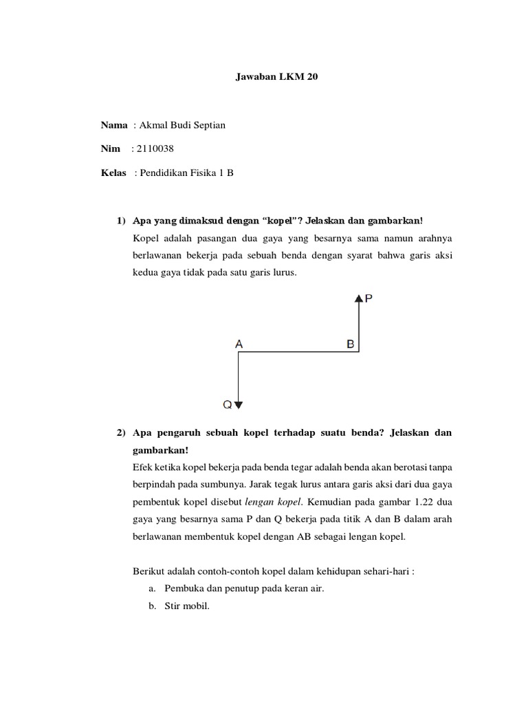 Jawaban LKM 20 | PDF