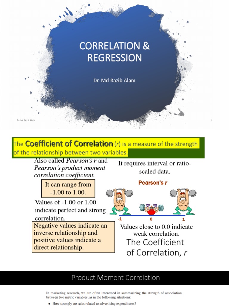 Correlation Regression | PDF | Correlation And Dependence | Errors And Residuals