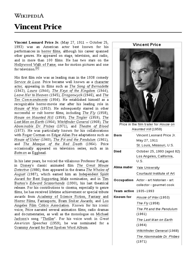 Vincent Price | PDF