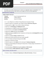 Automation Testing Fresher Resume | PDF | Selenium (Software) | Java ...