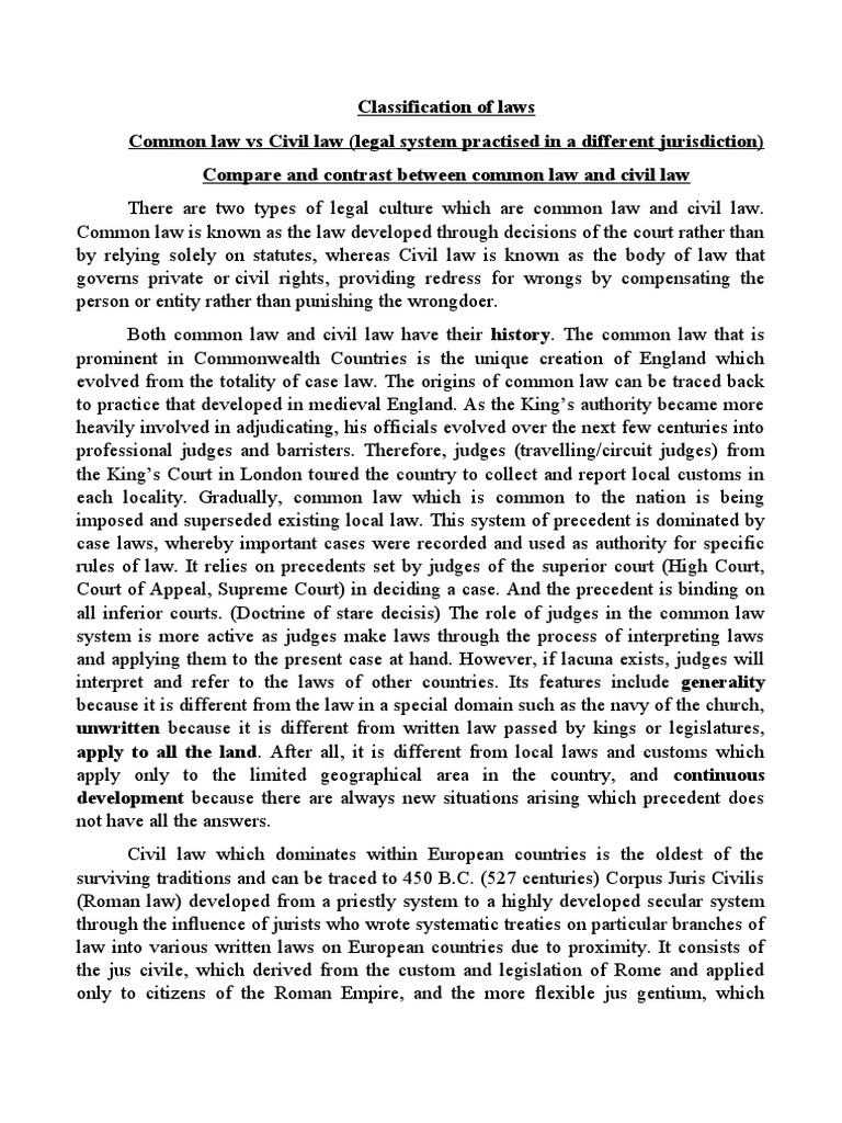 Classification of Law | Download Free PDF | Crime & Violence | Crimes