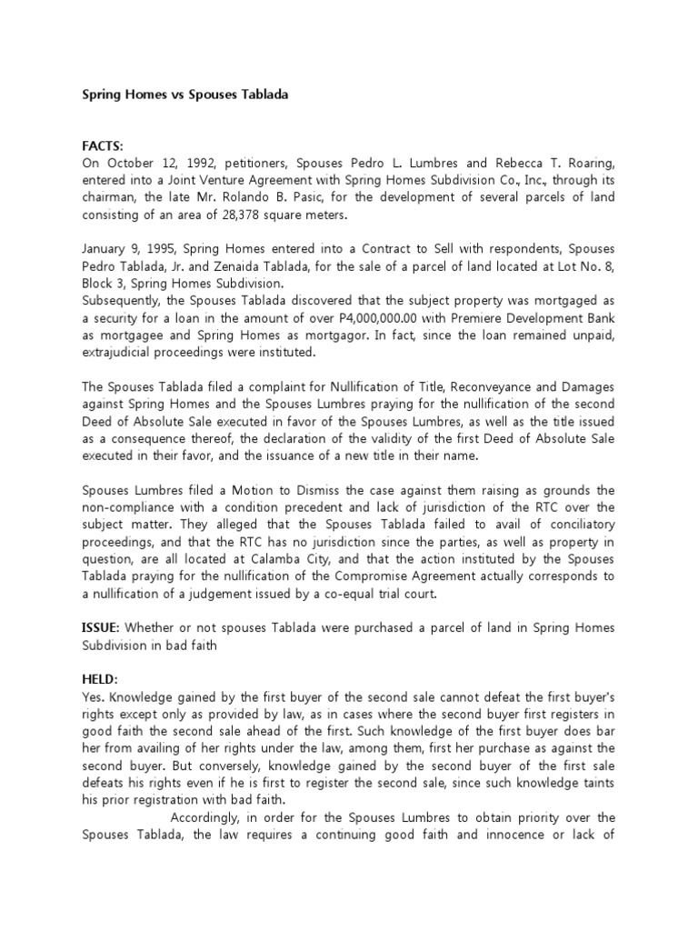 Sales Cases 1544 (Short Version) | PDF | Mortgage Law | Justice