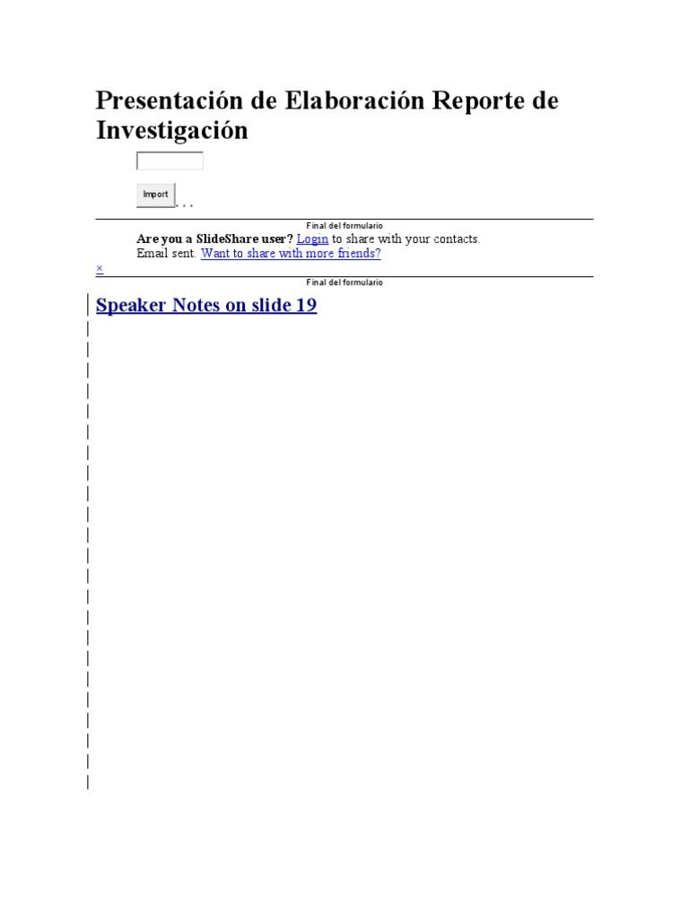 Presentación de Elaboración Reporte de Investigación | PDF | Teoría ...