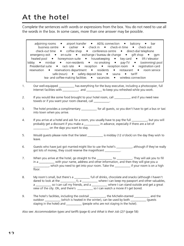 Lesson 7 - LOT 3 | PDF | Hotel