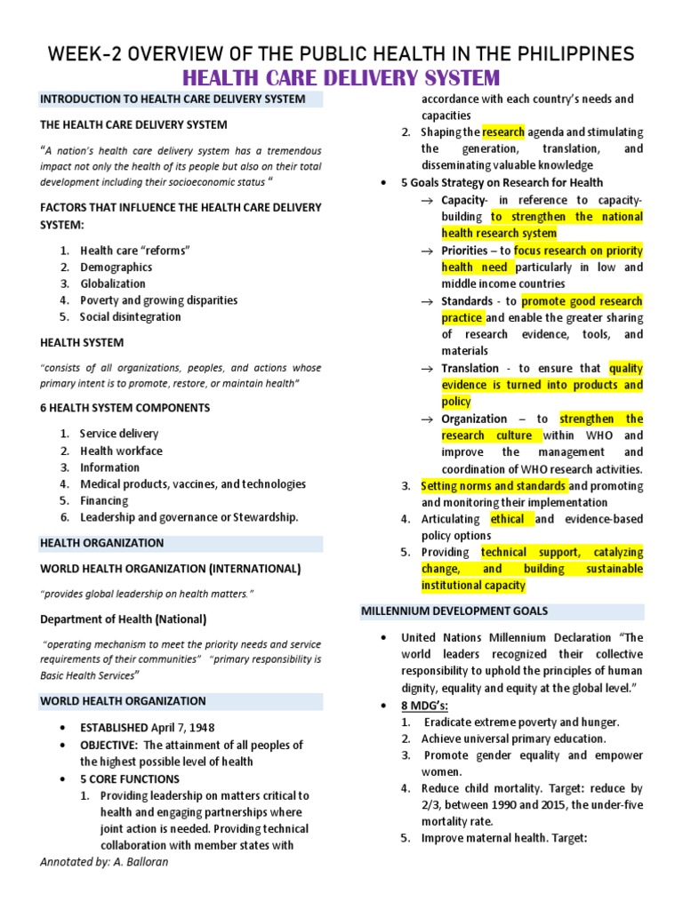 CHNN211 Week 2 Health Care Delivery System | PDF | Health Care ...