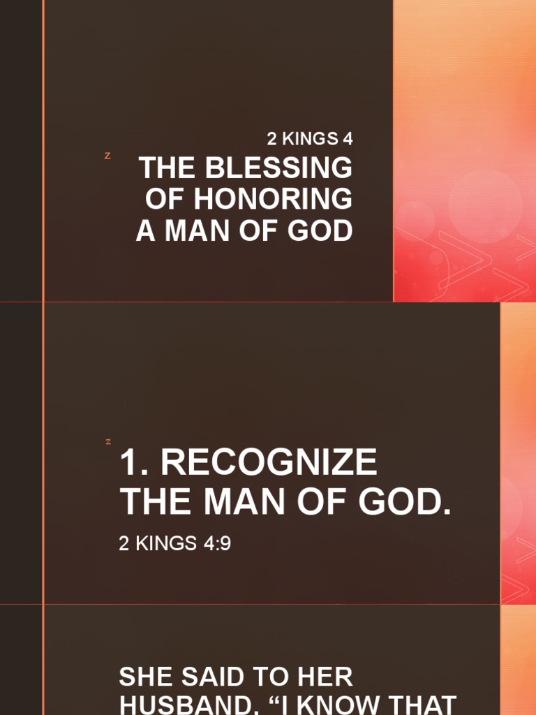 Blessings of Honoring God's Servant | PDF | Miracle | God