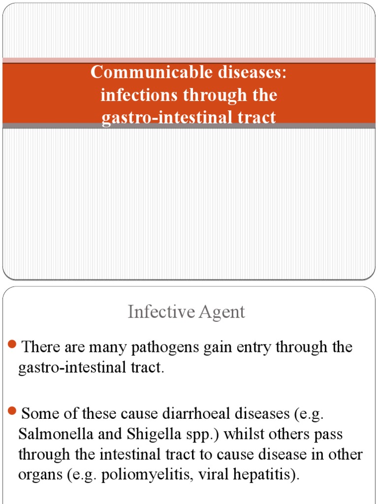 Communicable Diseases GIT Infection | PDF | Hepatitis B | Hepatitis