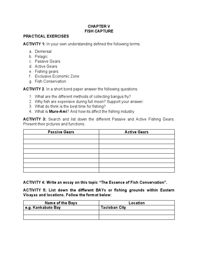 Chapter 5 Introduction To Afa | PDF | Fish And Humans | Fish