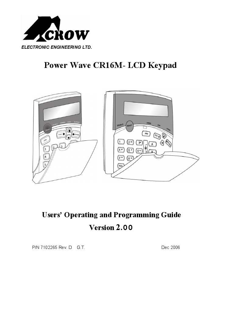 CROW - PW - 16 - LCD - LCD Manual | PDF | Backlight | Telephone Number